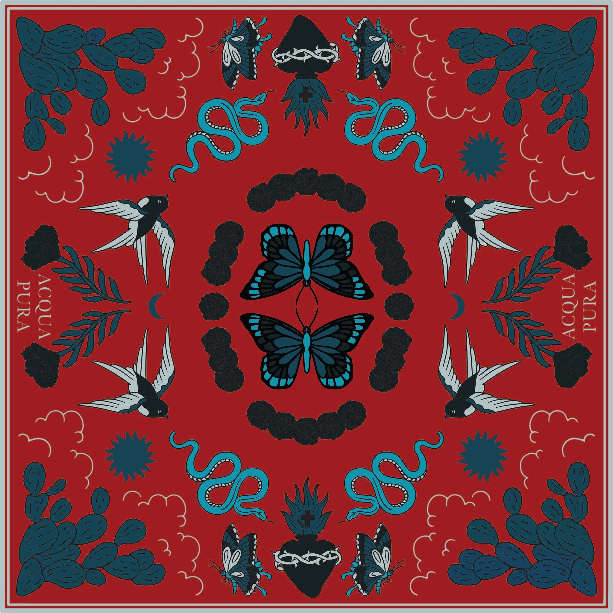 'JORDAN' SILK SCARF